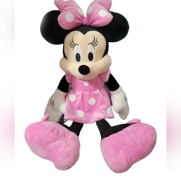 Disney | Toys | Disney Minnie Mouse Large Plush Stuffed Animal | Poshmark